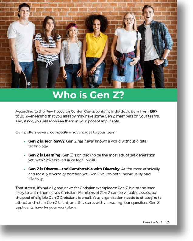 Attract and Retain the Next Generation | Best Christian Workplaces